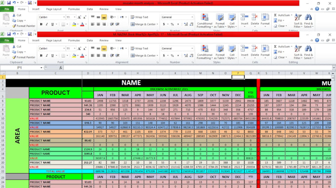 Create ms excel spreadsheets formatting formulas data entry charts pivot table by Muzahir_ali ...
