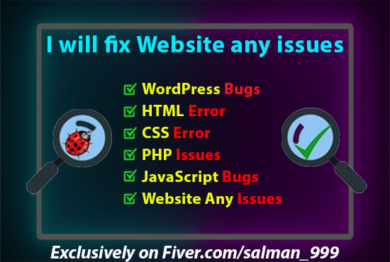 Fix Wordpress Bugs Errors Fix Woocommerce Bugs Plugin Update N Issues Fix By Salman 999 Fiverr
