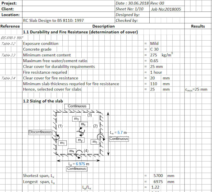 Prepare structural design excel templates to make your calculations ...