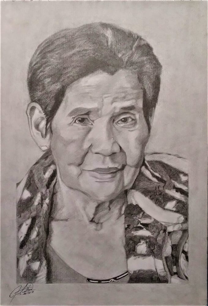 Draw amazing graphite portrait from a photo by Yoseton | Fiverr