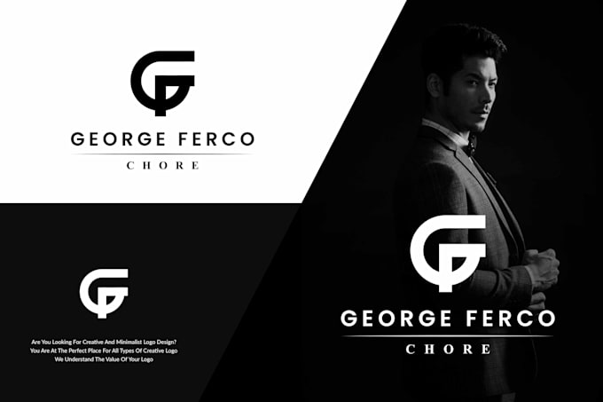 Design modern minimal initial name logo for personal and business brand ...