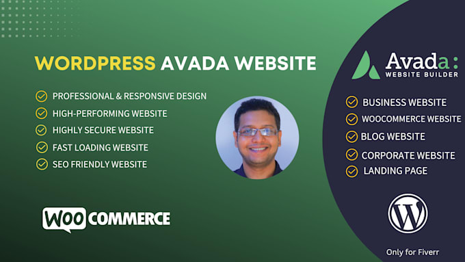 Create responsive wordpress website using avada theme by Tanmoybiswas87 | Fiverr