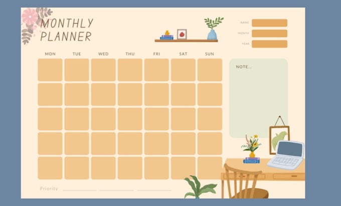 Design beautiful planner, journals, notebook cover and calendar by May ...