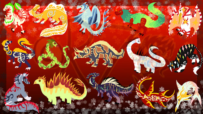 Draw lineless cartoon creature art by Razorzish | Fiverr