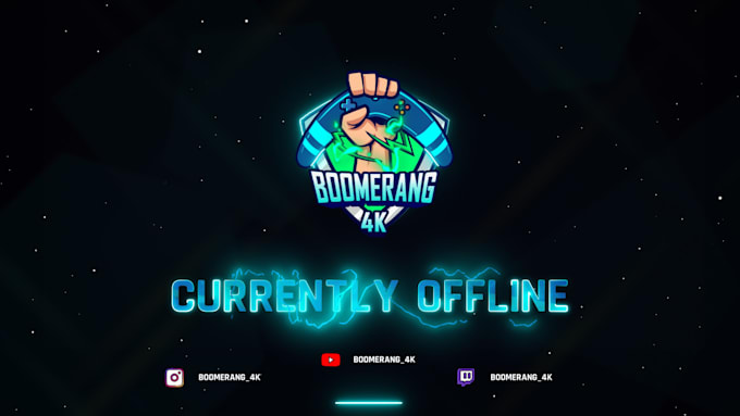 Design a custom offline screen for your twitch by Raoubaid | Fiverr