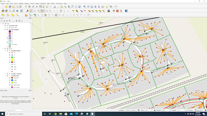 Design gpon networking in qgis by Engineer_tayyab | Fiverr