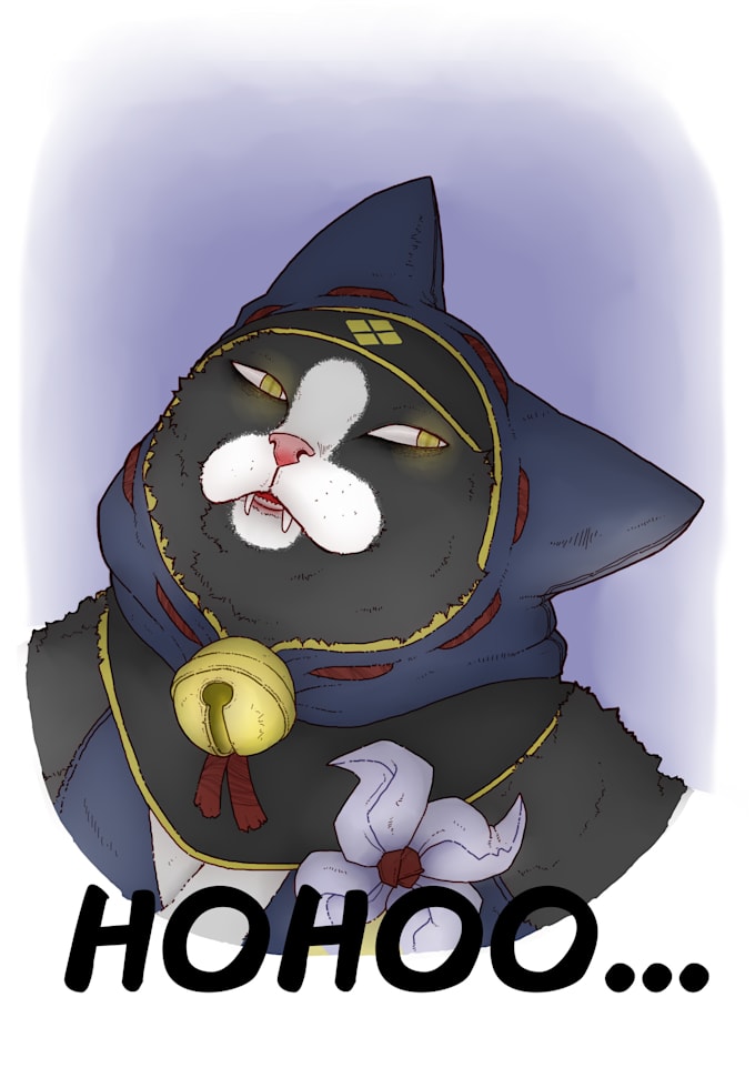 Draw your cat into a palico by Gohanrice | Fiverr