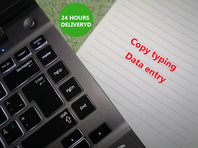Do data entry and copy typing by Talha33210 | Fiverr