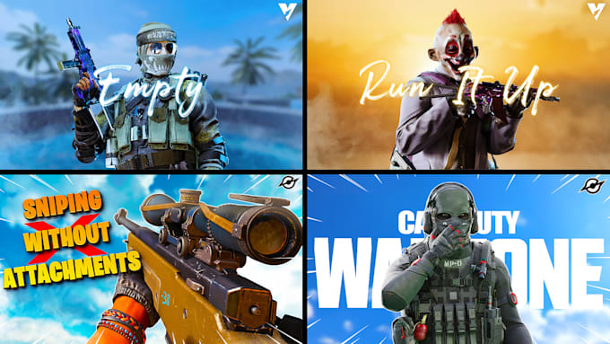 Design professional and good looking cod thumbnails by Vorcii | Fiverr