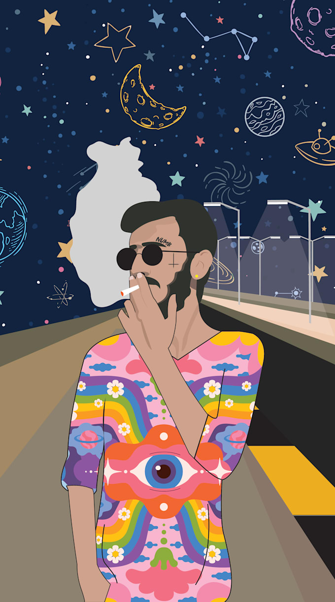 Draw an eye catching vector portrait from your photo by Mazahirnaqvi20 ...