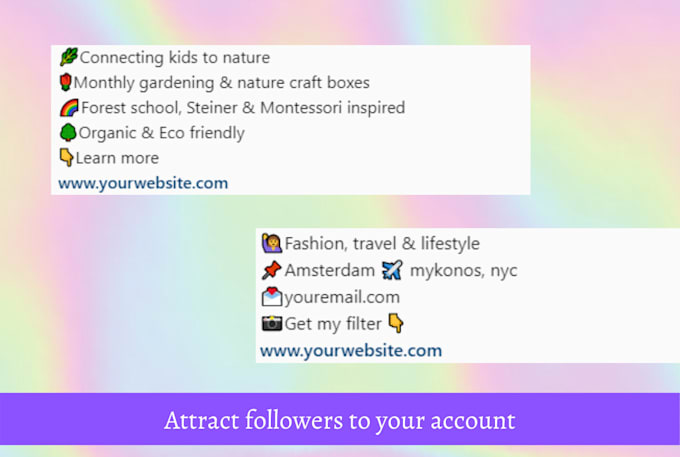 Create a high performing instagram bio by Liliannmedia | Fiverr