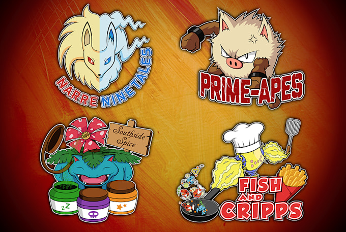 Make custom pokemon draft league logo by Kieren56 | Fiverr