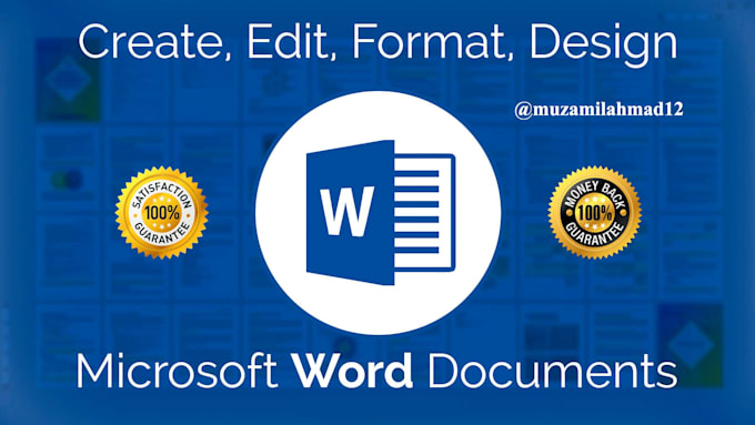 Design and format your microsoft word document by Muzamilahmad12 | Fiverr