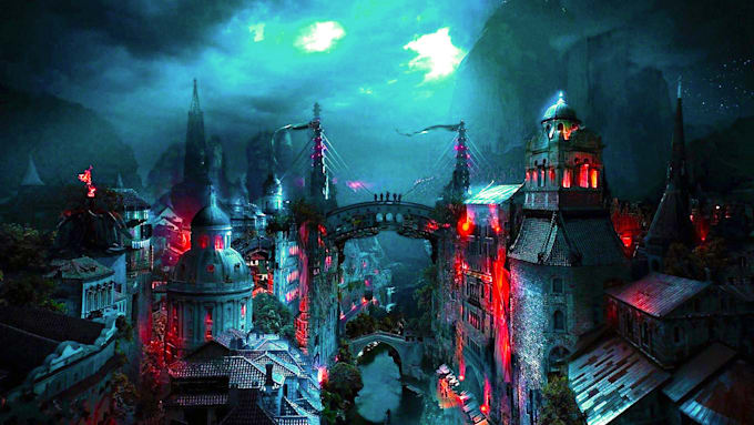 Send you random sky or anime scenery i photoshop from net by ...