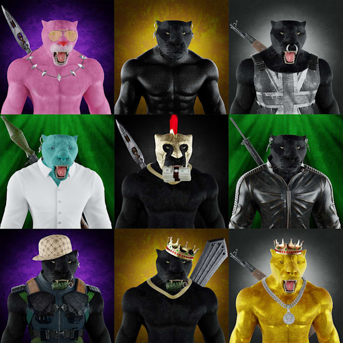 Create 3d nft characters, items, collections by Maioloalessio | Fiverr