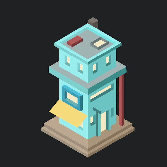 Create isometric view map and illustration in digital art by Raman3558 ...