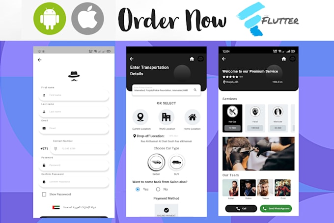Convert ui design to flutter ui app instantly by Waqasshafi_kb | Fiverr