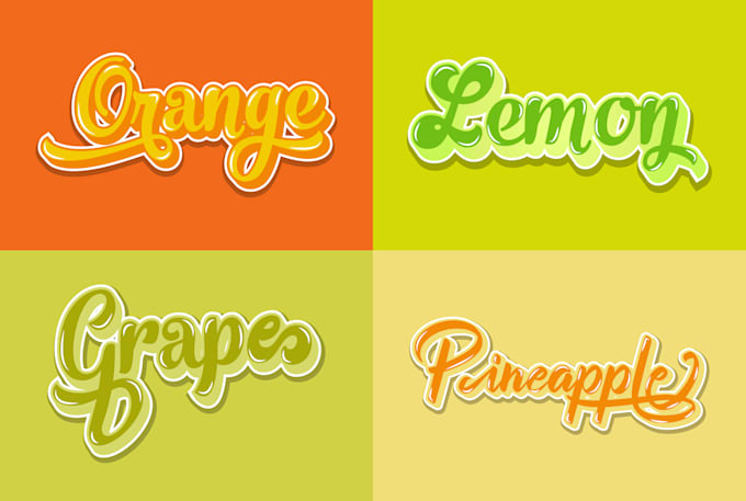 Design custom script calligraphy hand lettering cursive logo by ...