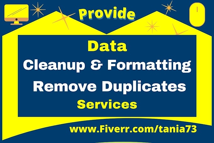 Do excel data entry, cleanup, formatting, remove duplicates by Tania73 ... Do excel data entry, cleanup, formatting, remove duplicates by Tania73 ...