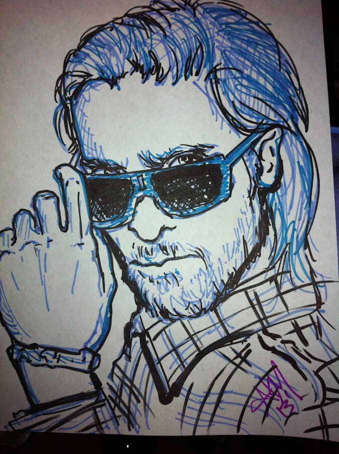 Draw you a sharpie portrait by Dudesweetbrah | Fiverr
