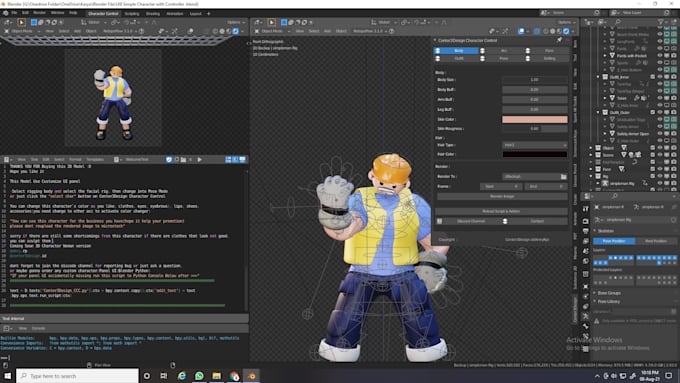 Create custom ui panel blender for character customization by Amryprasetya | Fiverr