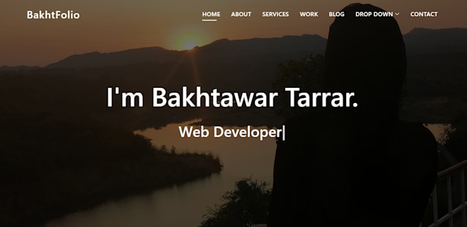 Design a front end portfolios using html css bootstrap by Bakhtawaray ...
