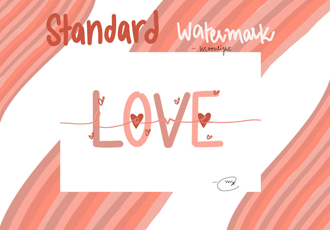 Create a watermark with a theme of your choice by Mxxnlight3 | Fiverr