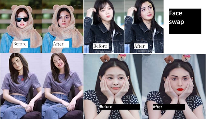 Make a stunning face swap or head change in photoshop by Alayya1 | Fiverr