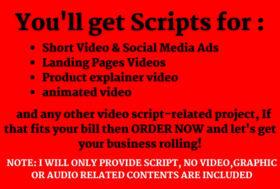 Write sales generating, vsl script for your video sales letter by Rv ...