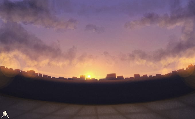 Draw beautiful simple anime background by Rhmtart69 | Fiverr