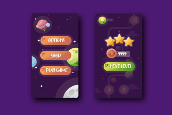 Attractive 2d game assets, menus, icons, objects and ui by Olivia ...