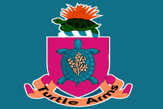 Do eye catching turtle coat of arms family crest logo design by ...