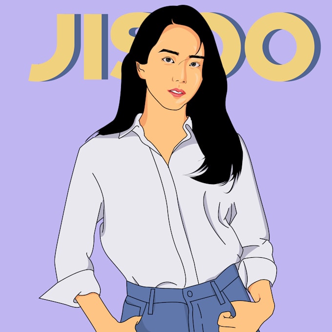 Draw vector portrait illustration of your photo by Renggaprasetya | Fiverr