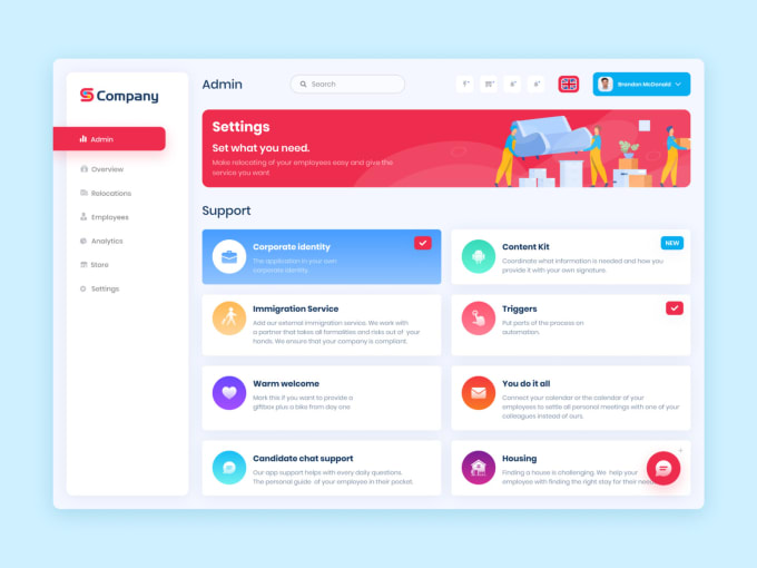 Design admin panel dashboard, web app application, saas ui ux mockup in figma,xd by Uxmaker | Fiverr