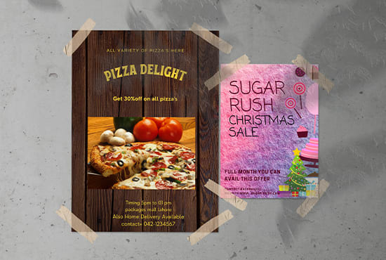 Design unique and noticeable poster, flyer and brochure by Seerat_awan ...