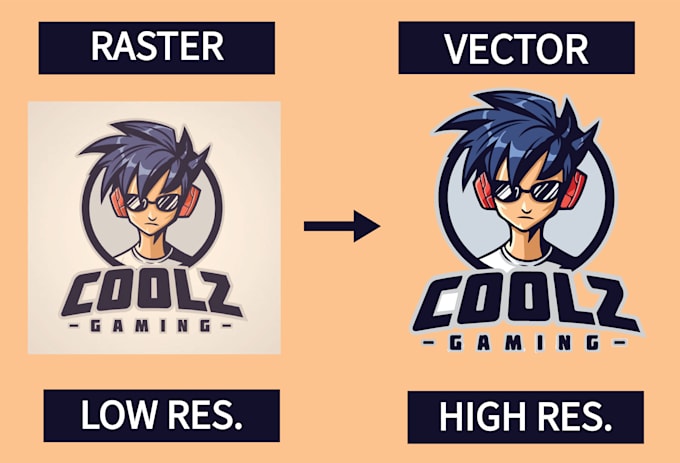 Vector tracing ,logo vectorize professionally by Magy_art | Fiverr