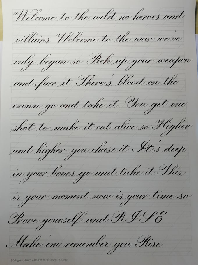 Write handwrittrn calligraphy for whatever you want by Joyfianeoo | Fiverr