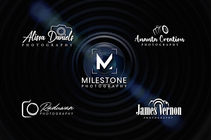 Design watermark monogram initial signature handwritten camera ...