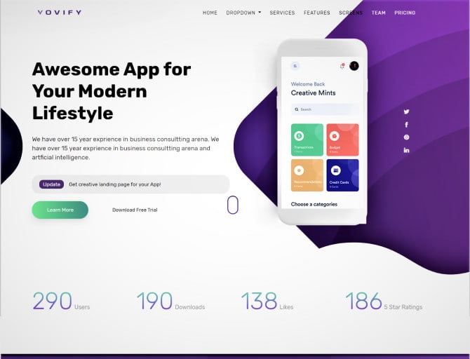 Build website with html css bootstrap 5 and javascript by Netsensei ...