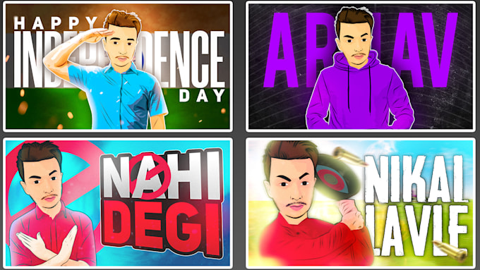 Design vector thumbnails like shroud etc by Kkg_editz | Fiverr