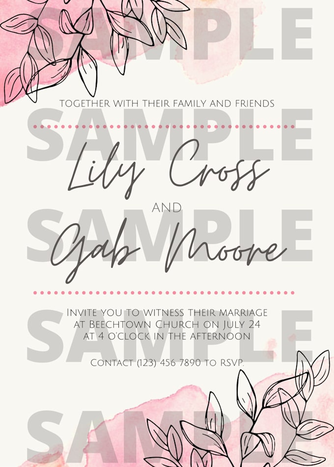 Create high quality invitations for every event by Mnmlekush | Fiverr