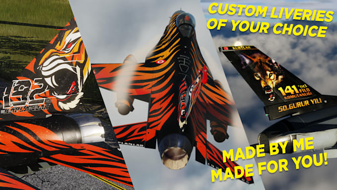 Make custom dcs world liveries for you by Akinparlak | Fiverr