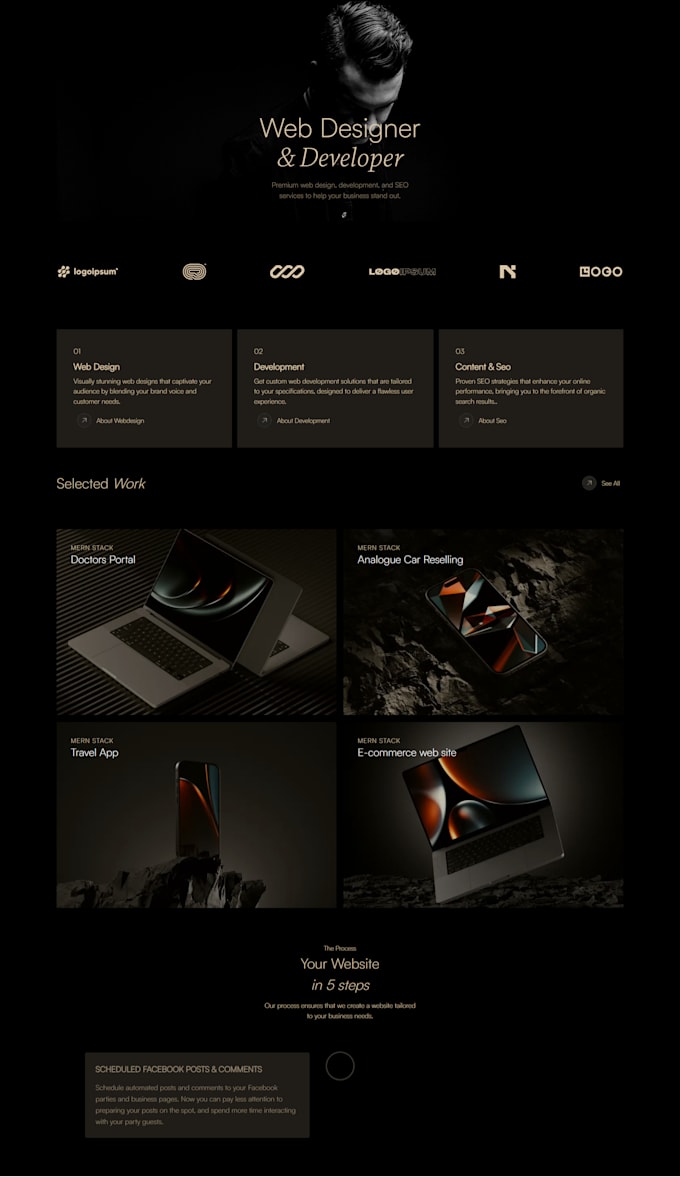 Do responsive landing page using html css , react js and next js by Md ...