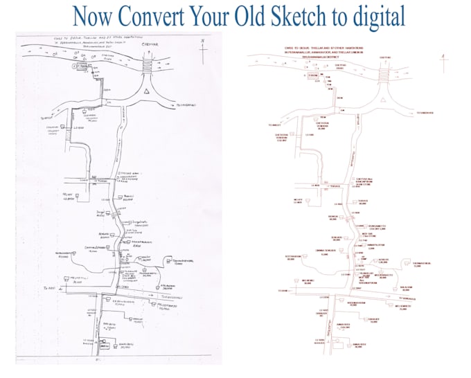 Layout drawing road maps village layouts and which you need by ...