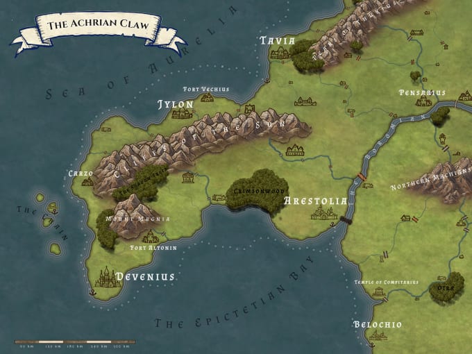 Make a map on inkarnate for you by Map_kas | Fiverr
