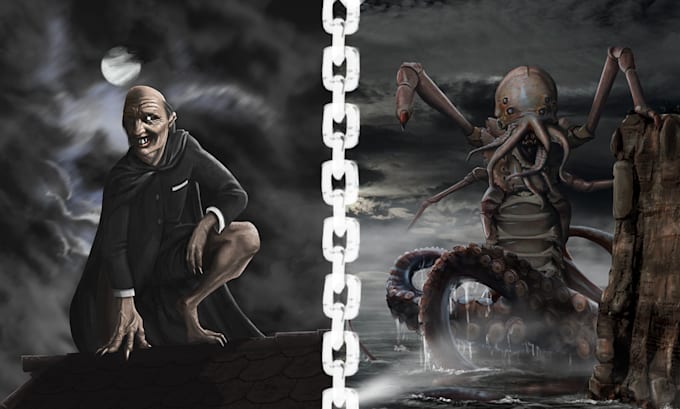 Draw you a gruesome dark art by Marcomzzz | Fiverr