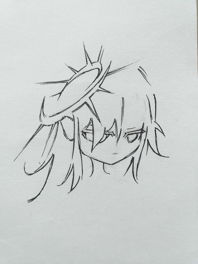 Sketch your anime waifu by Josephoyek | Fiverr