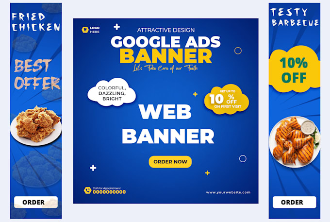 Design google ads, web banner static image, gif, html 5 animated by ...