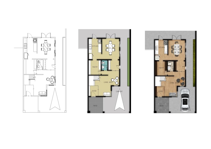 Render 2d architectural visualization of floor plan by Mikeepunay | Fiverr