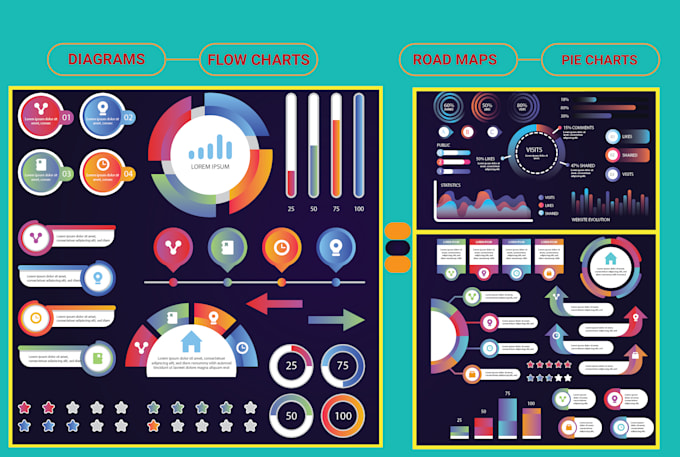 Design infographic flow chart or diagrams in illustrator by ...